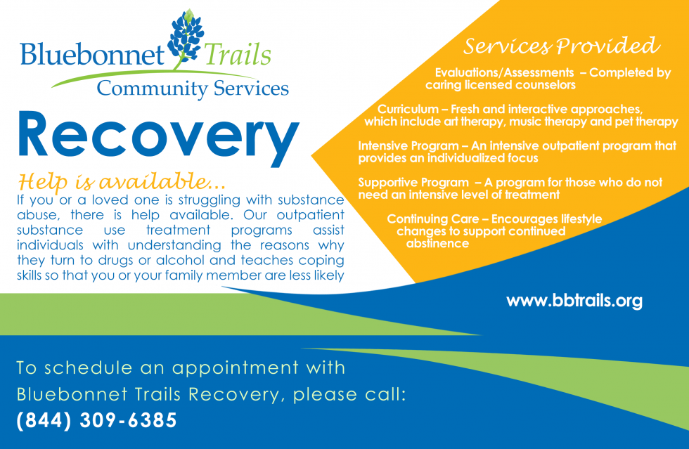 Substance Use Services | Bluebonnet Trails