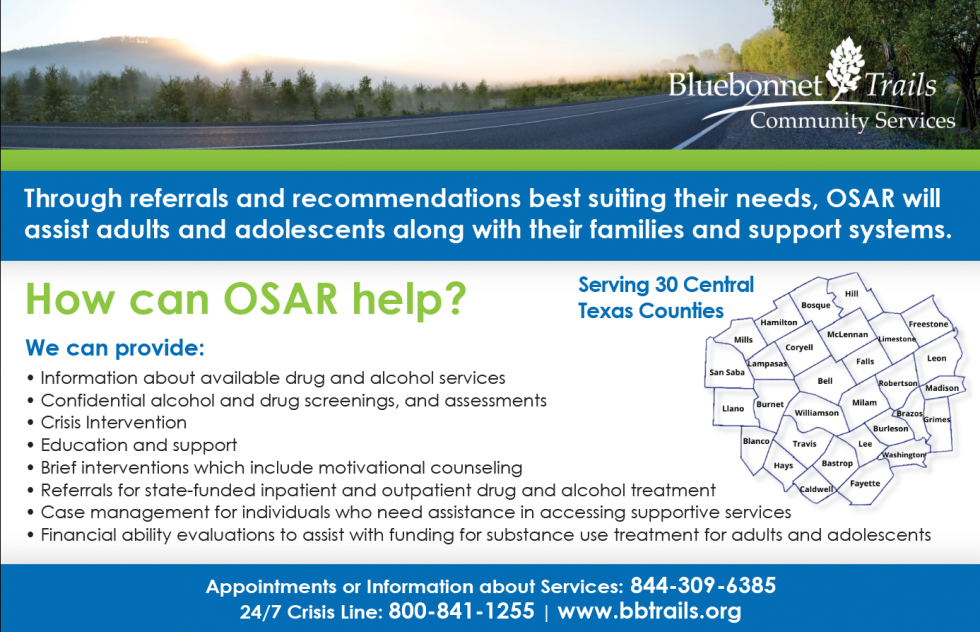 Substance Use Services | Bluebonnet Trails