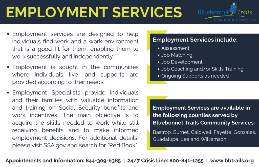 Employment Services | Bluebonnet Trails