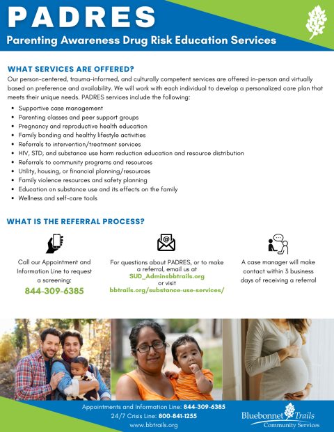 Substance Use Services | Bluebonnet Trails