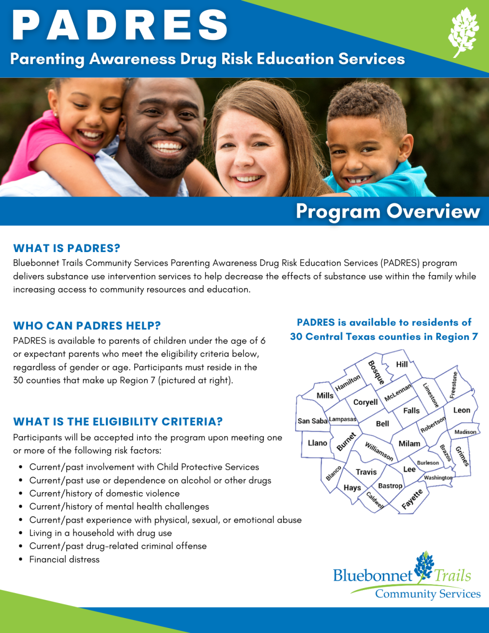 Substance Use Services | Bluebonnet Trails