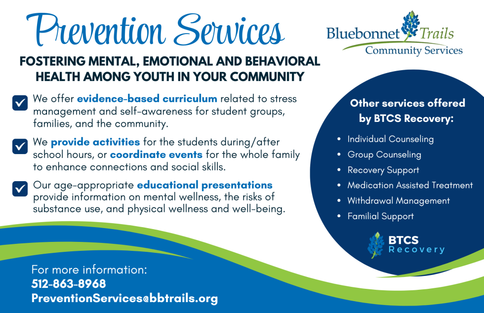 Substance Use Services | Bluebonnet Trails